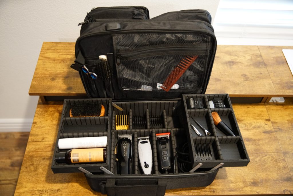 "All In One" (Compact) Barber Backpack® Hair Dresser Clipper Case ...