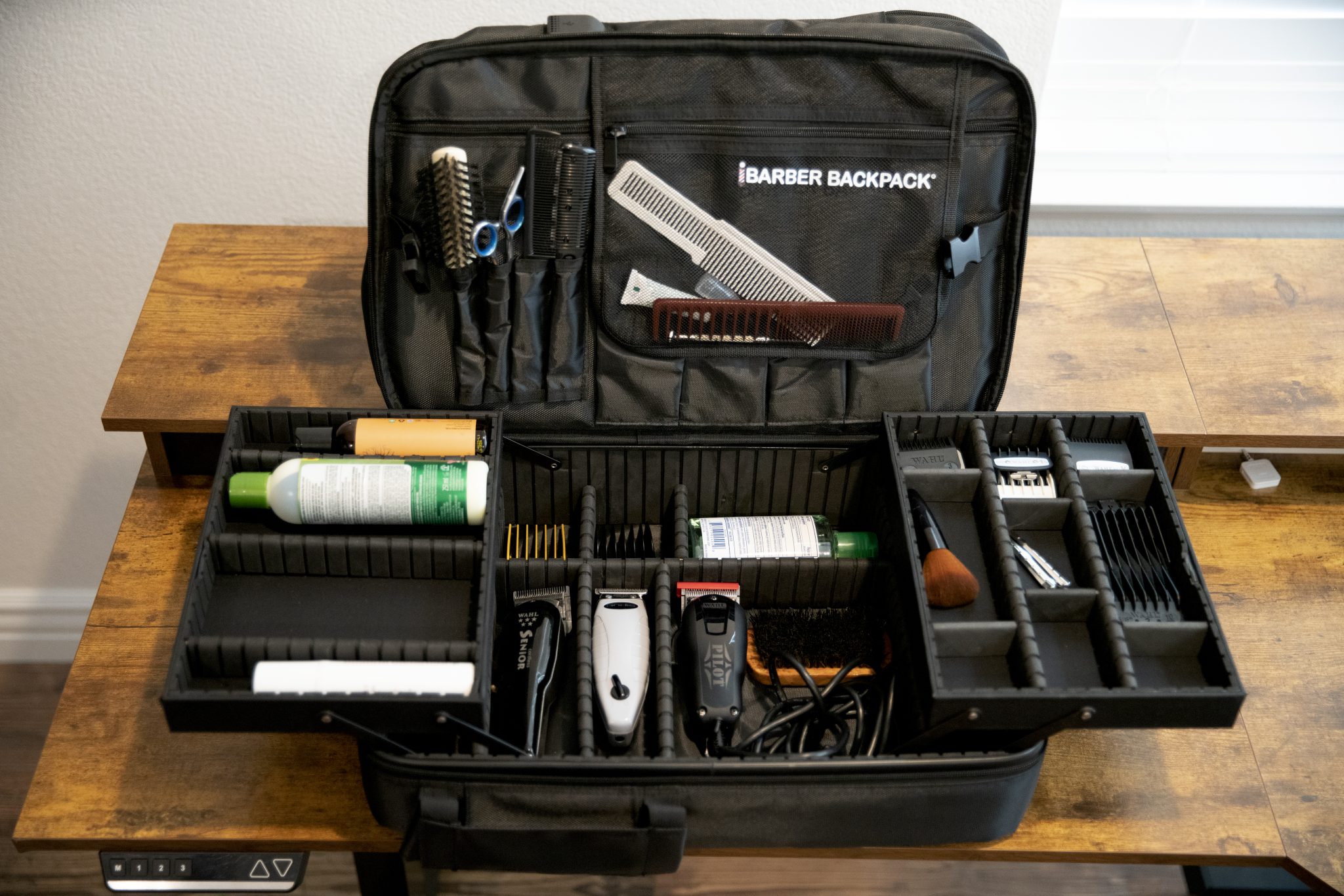 "All In One" Barber Backpack® Hair Dresser Clipper Case Barber Bag ...